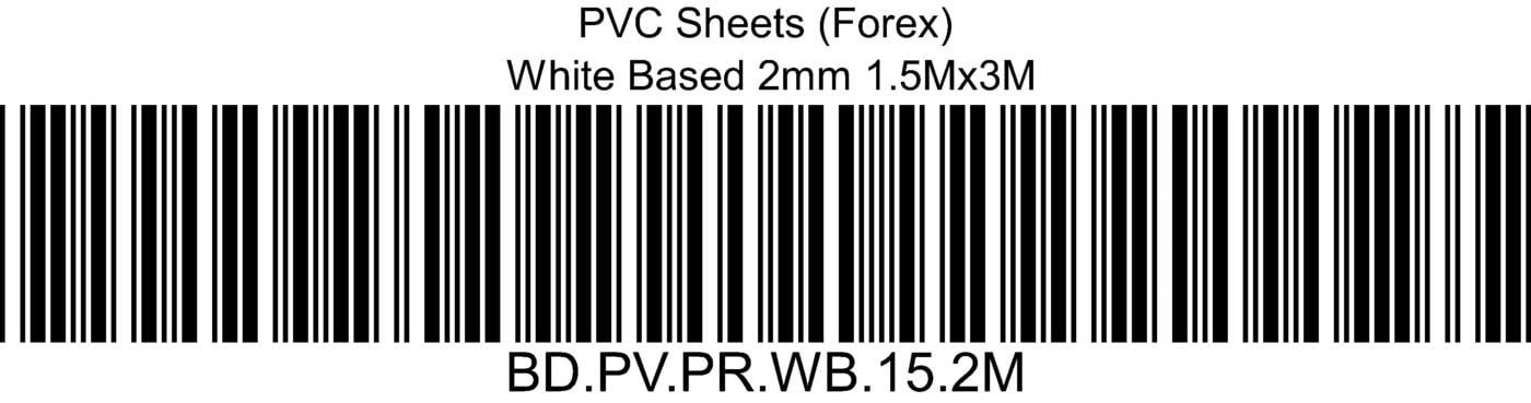 White PVC Forex Sheets | 2mm Thickness in 1.5Mx3M Size