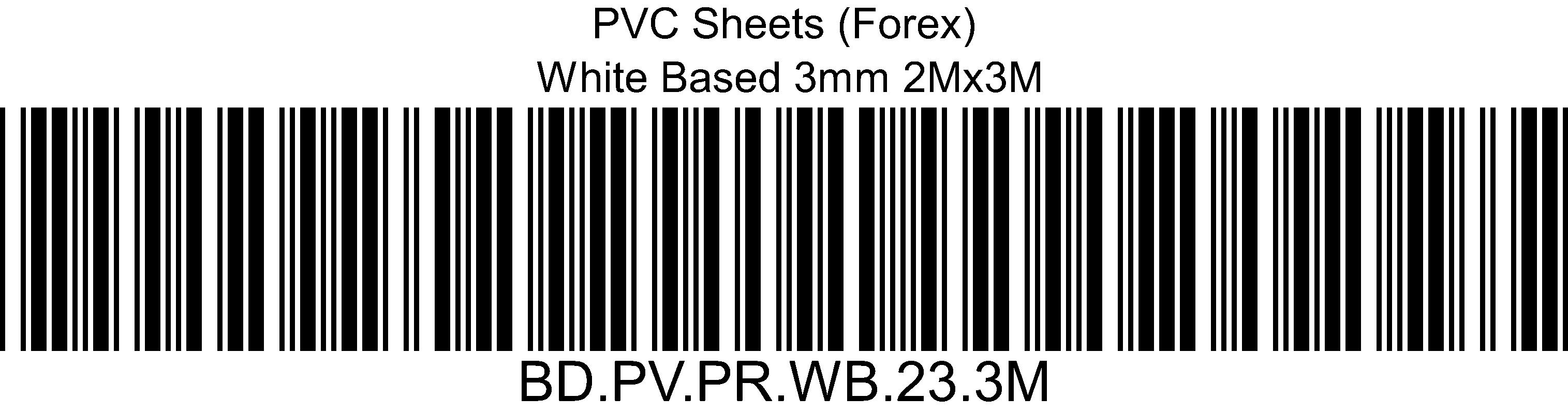 White Based PVC Sheets (Forex) 3mm | 2Mx3M | Versatile & Durable
