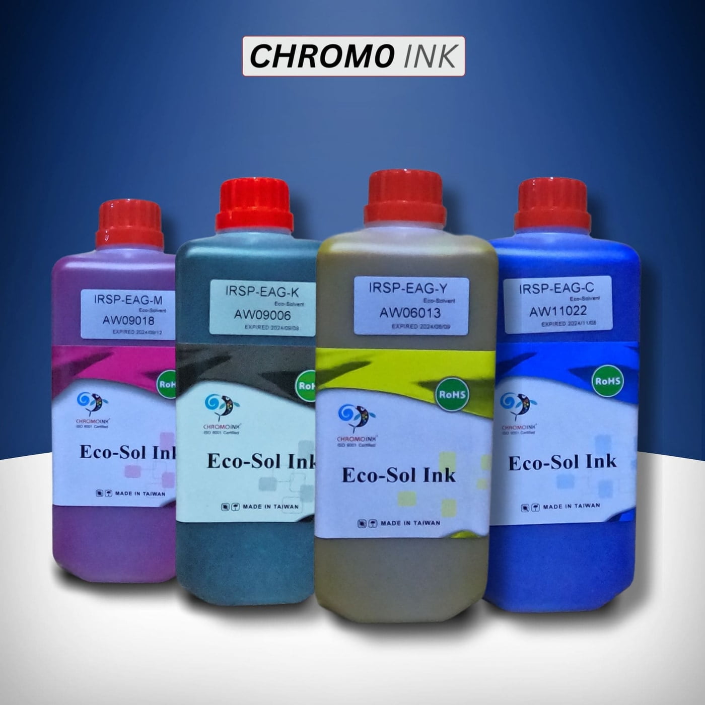 Eco Solvent Ink Eagle Series Cyan 1 liter | Chromojetsms